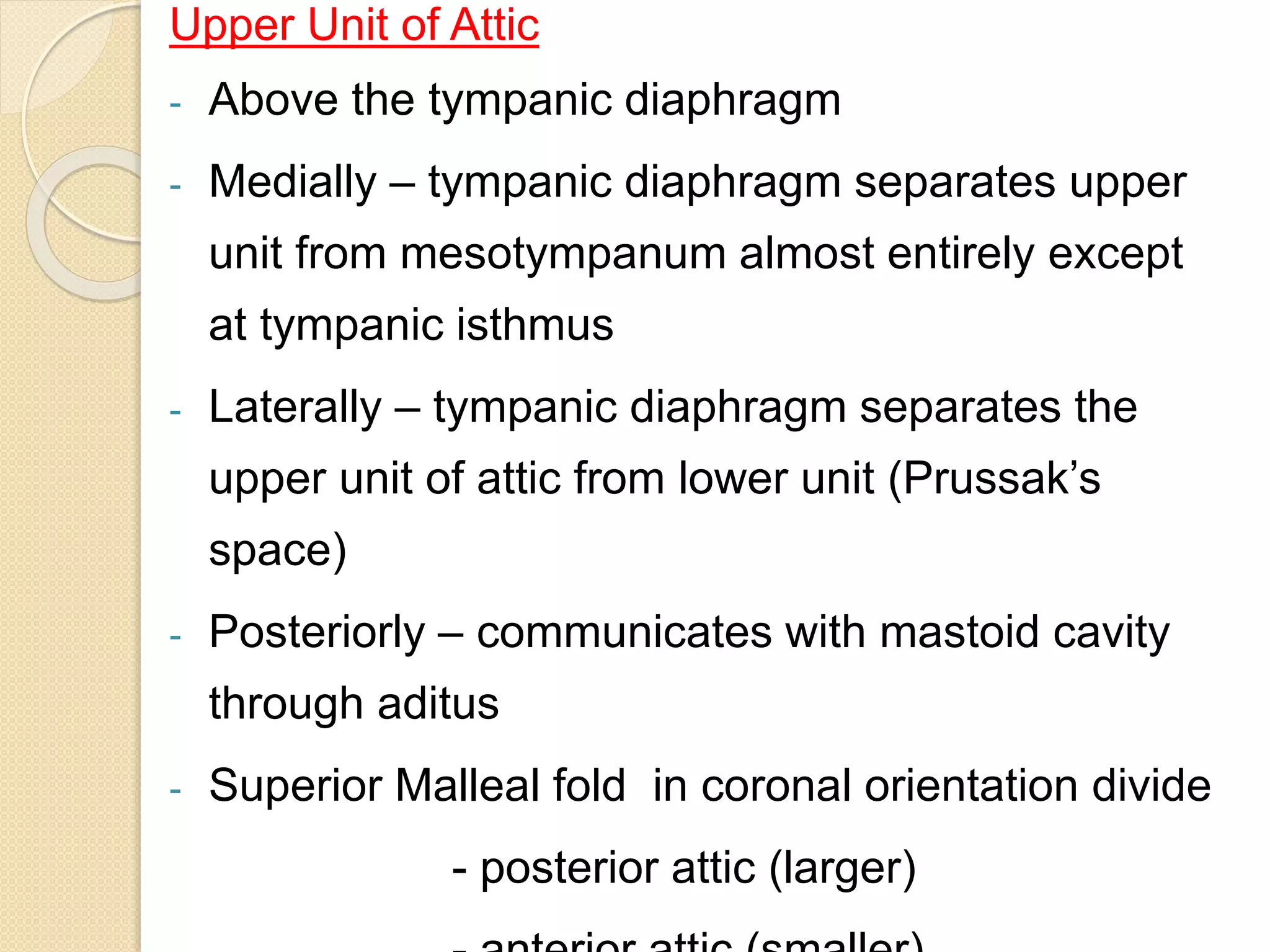 Mucosal folds of the middle ear | PPTX