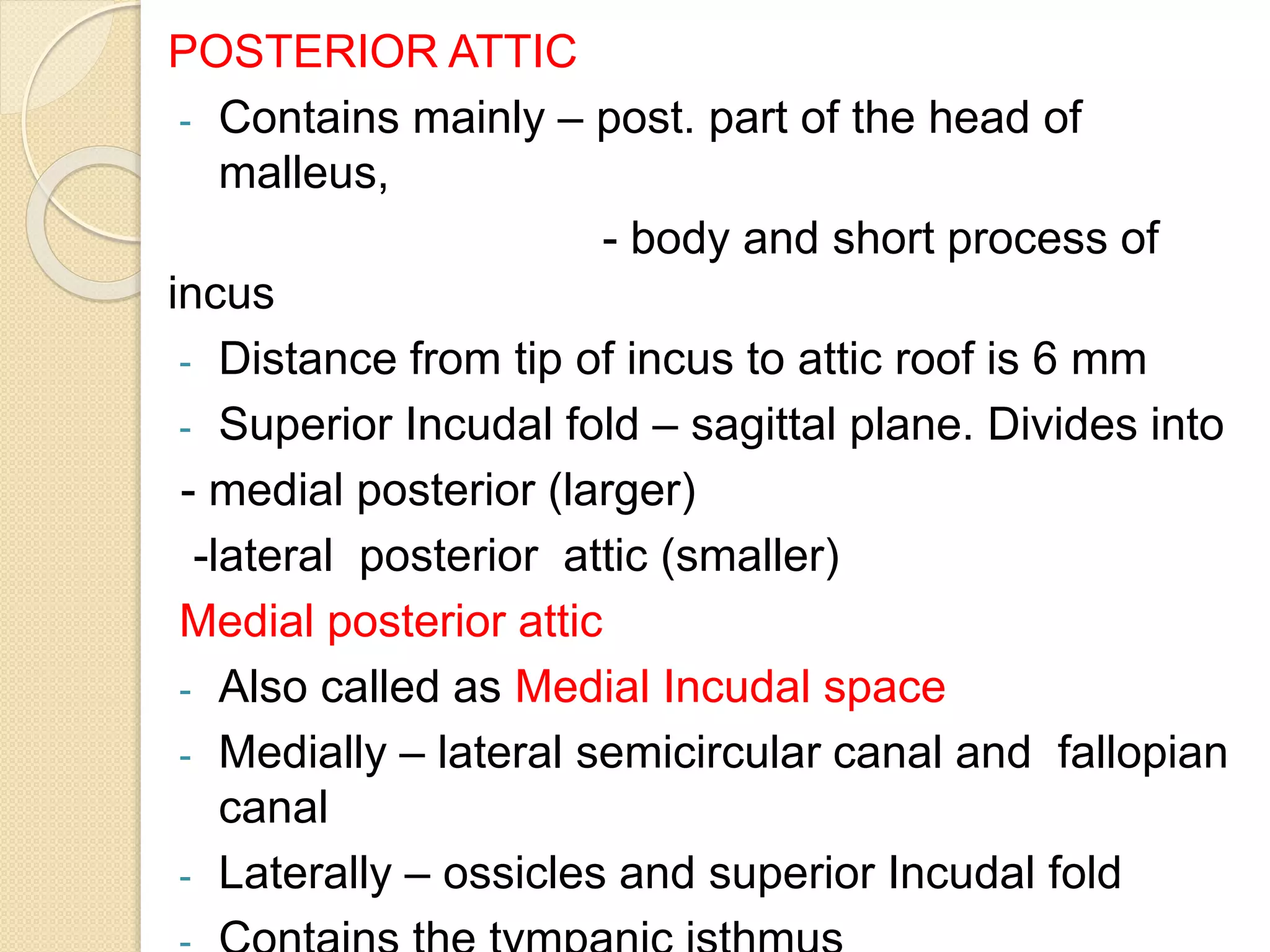 Mucosal folds of the middle ear | PPTX