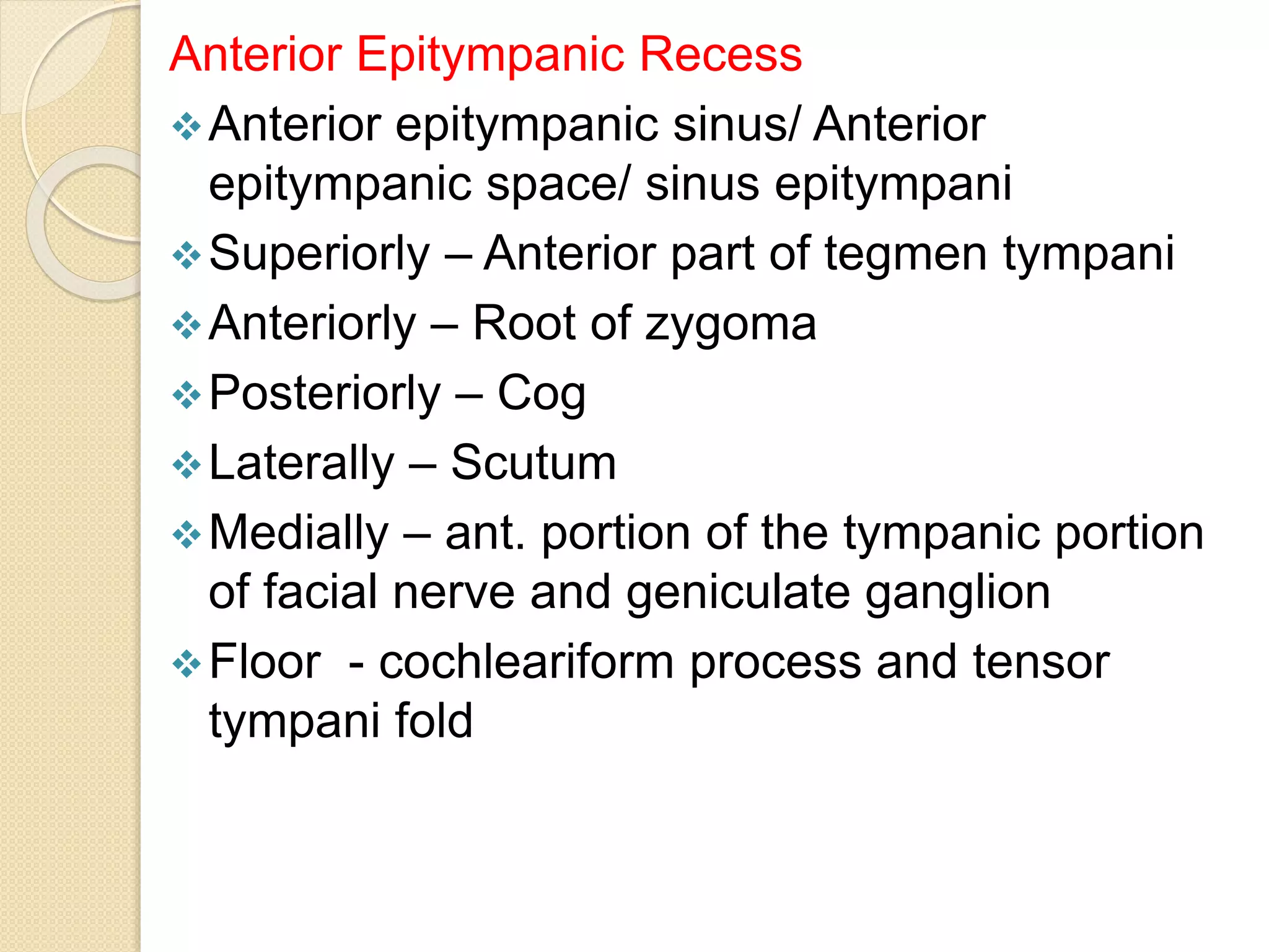 Mucosal folds of the middle ear | PPTX