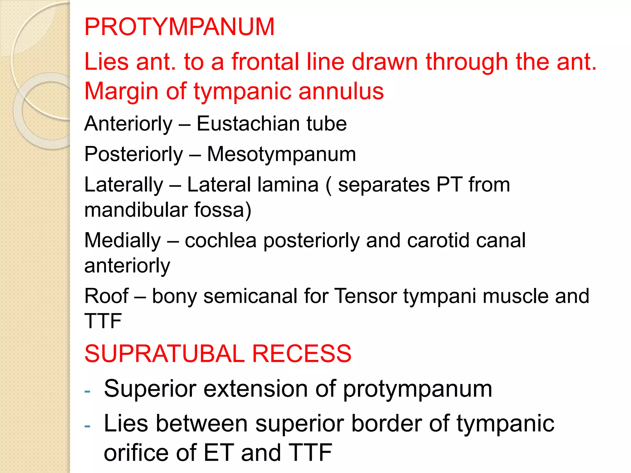 Mucosal folds of the middle ear | PPTX