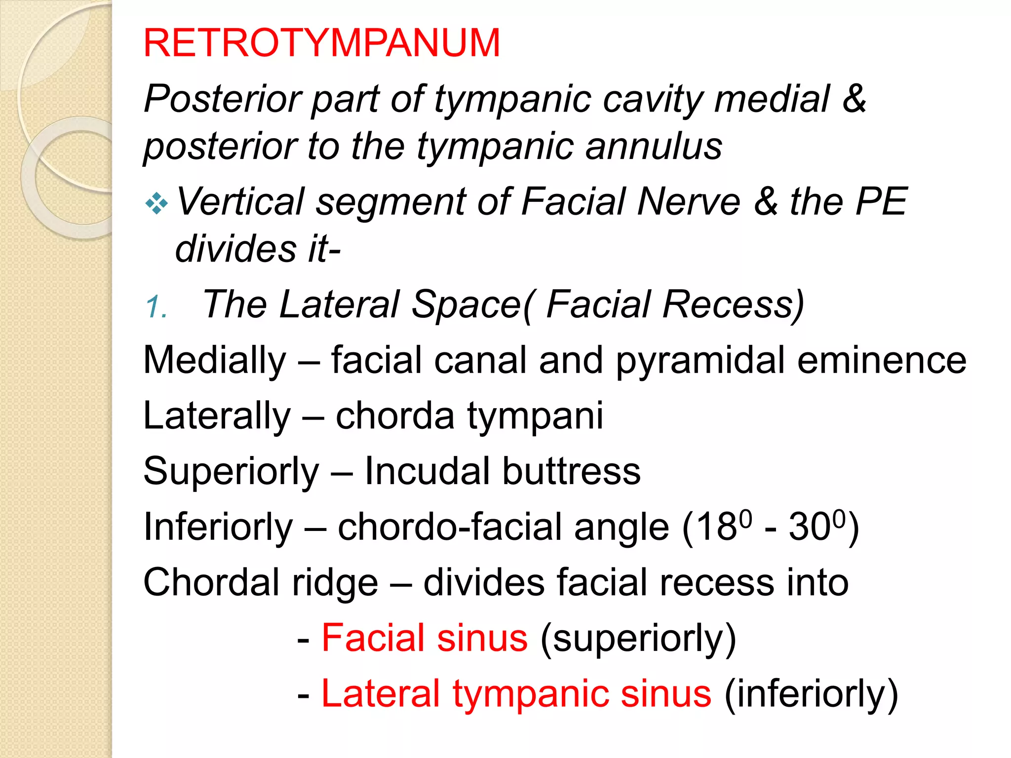 Mucosal folds of the middle ear | PPTX