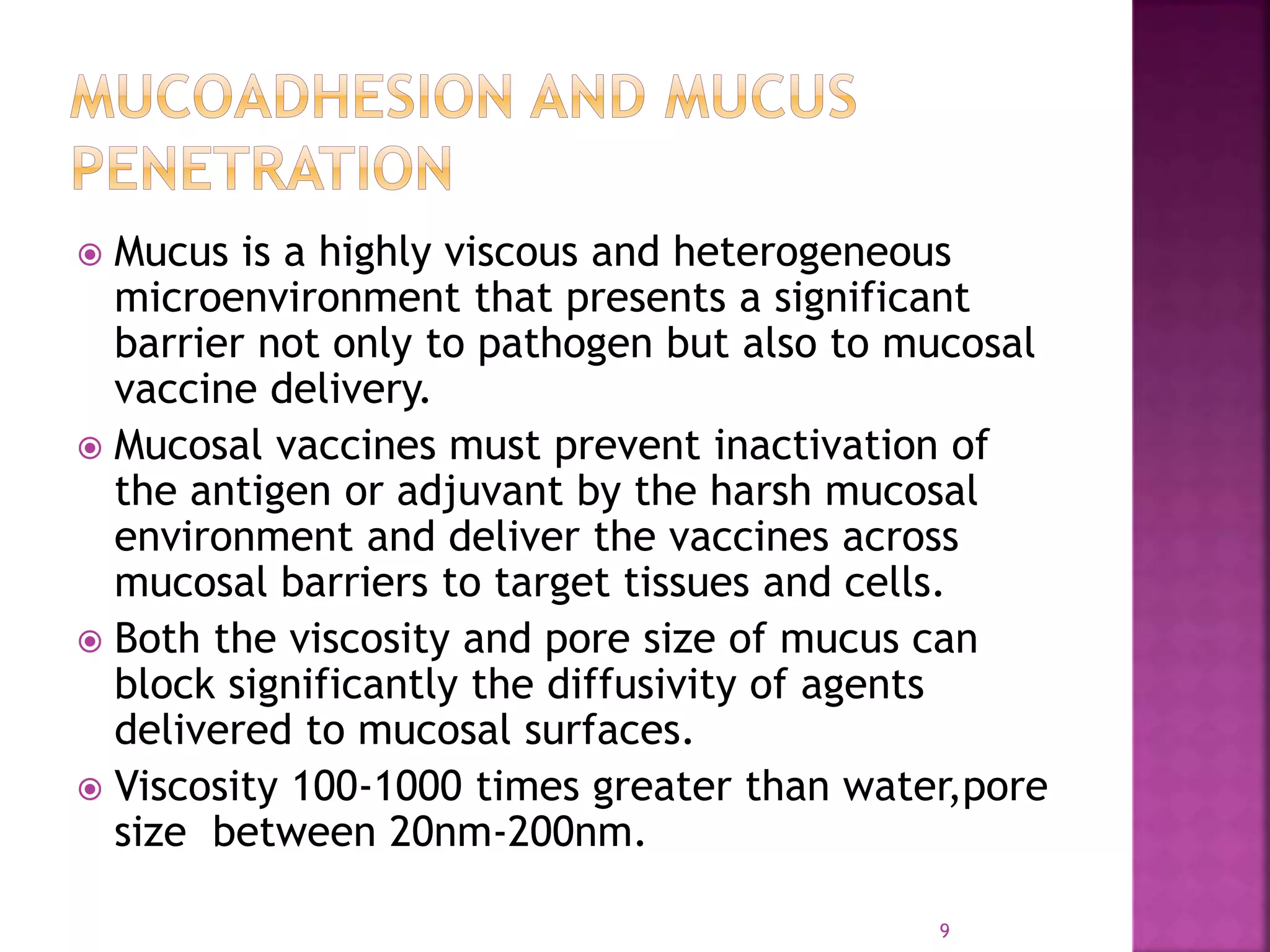 Mucosal vaccine delivery system.pptx