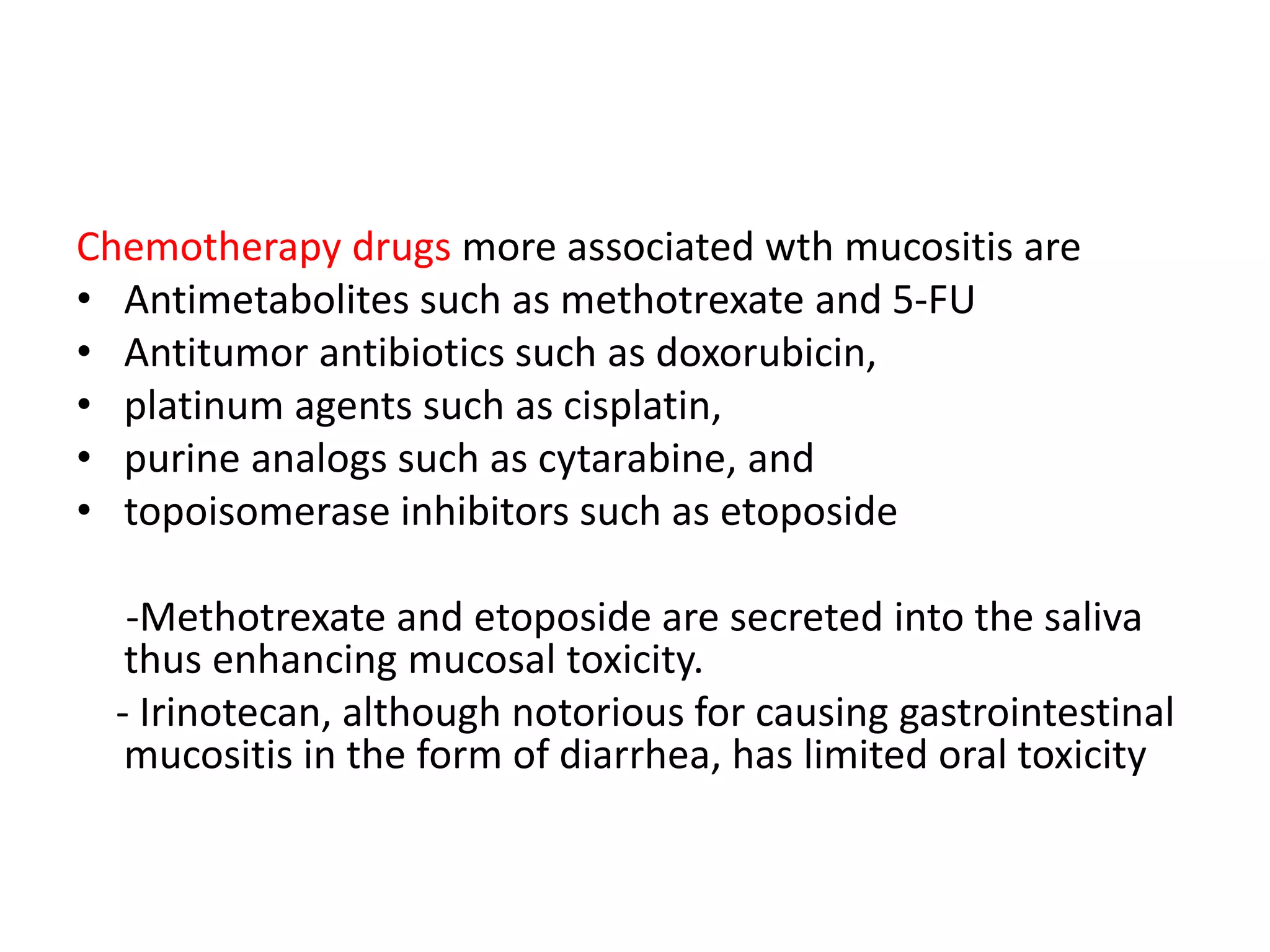 Cancer therapy induced Mucositis | PPTX