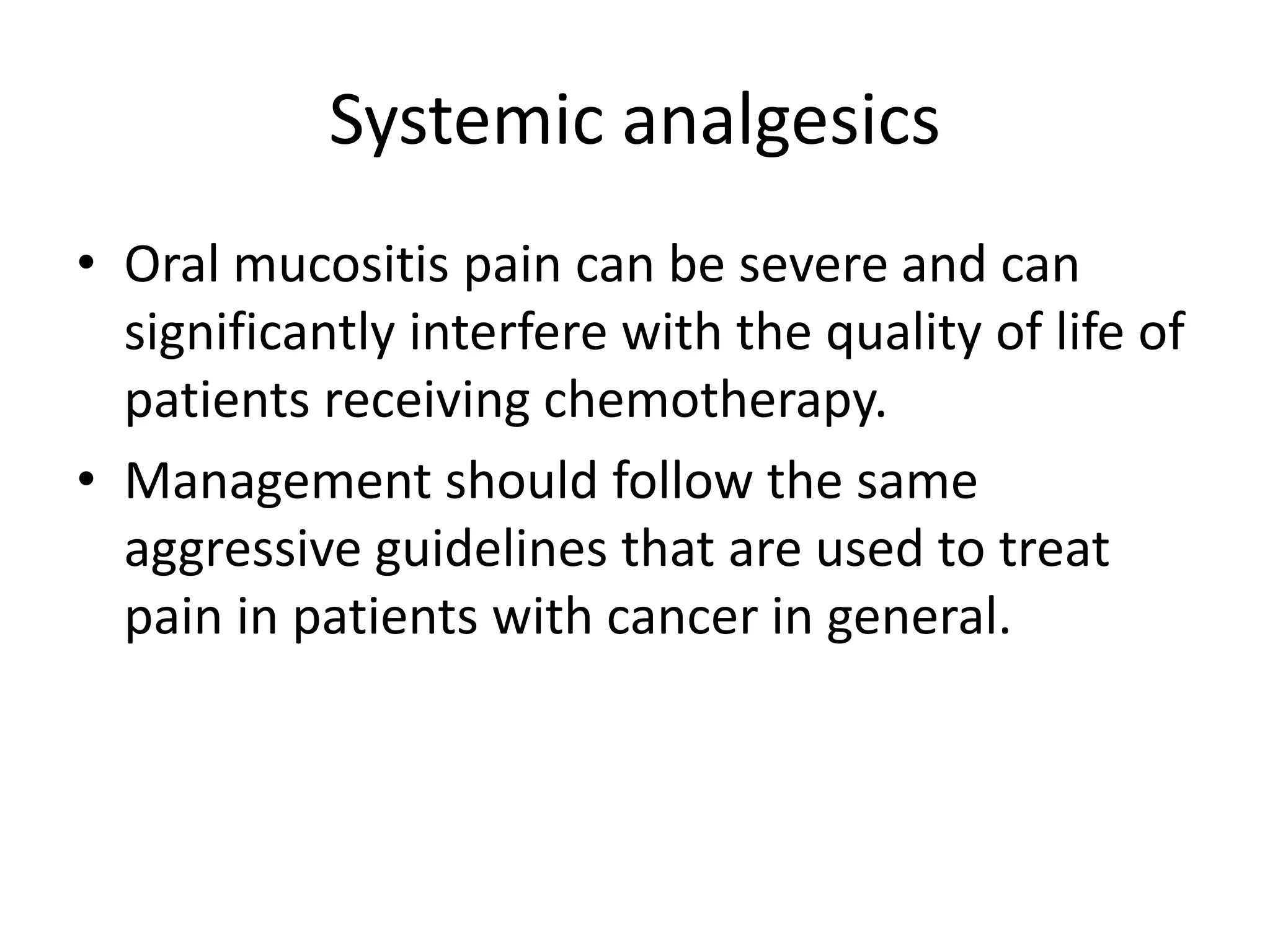 Cancer therapy induced Mucositis | PPTX