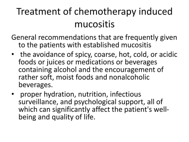 Cancer therapy induced Mucositis | PPTX