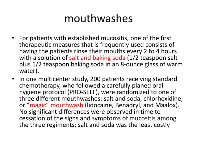 Cancer therapy induced Mucositis | PPTX