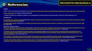 MUCOSITIS ONCOLÓGICA | PPTX