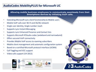Mobility and SmartTAP Recording for Lync | PPT