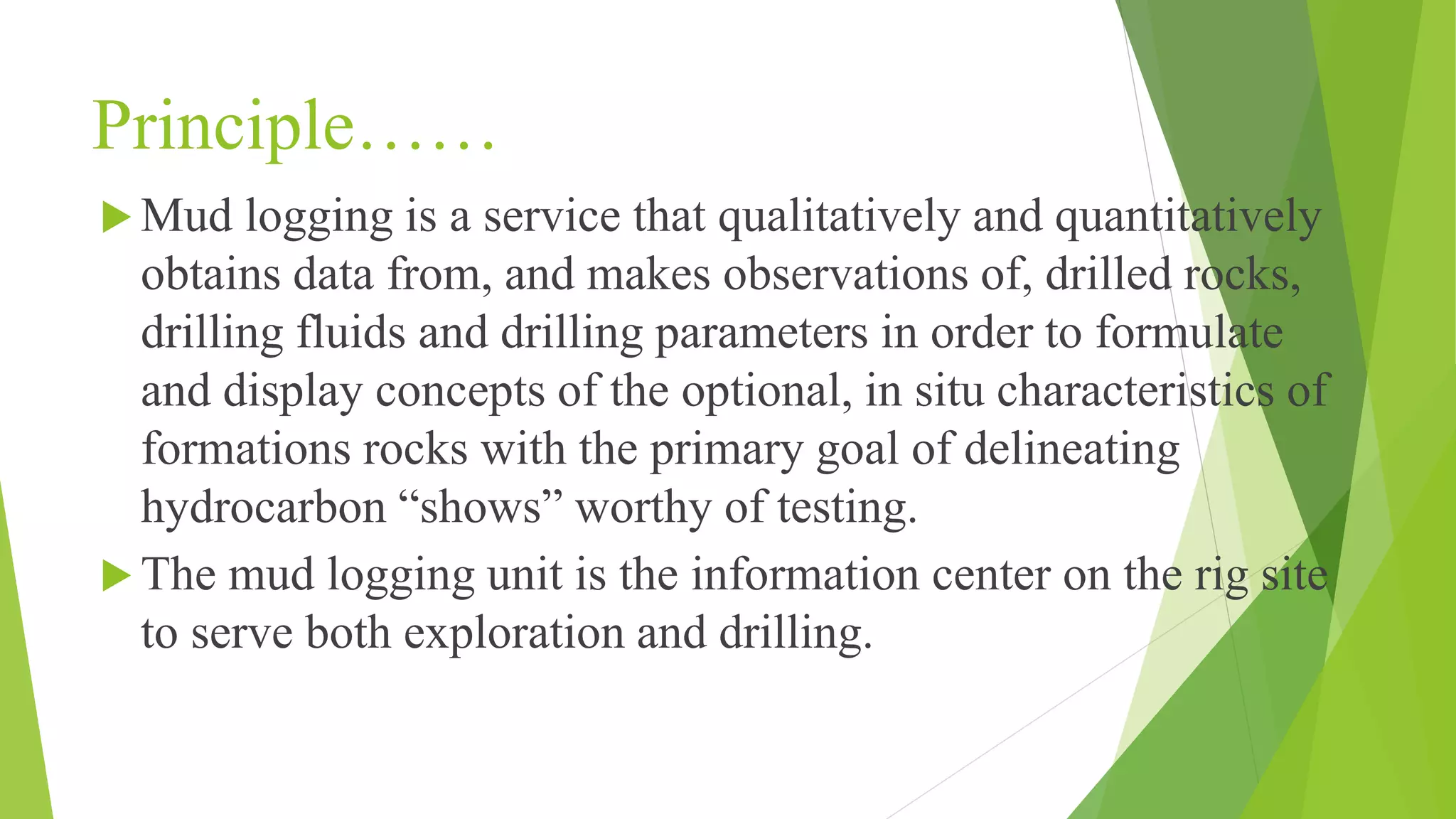 Mud logging | PPTX