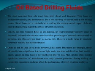 Mud System Mud Additive in drilling fluids.pptx