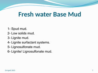 Mud System Mud Additive in drilling fluids.pptx