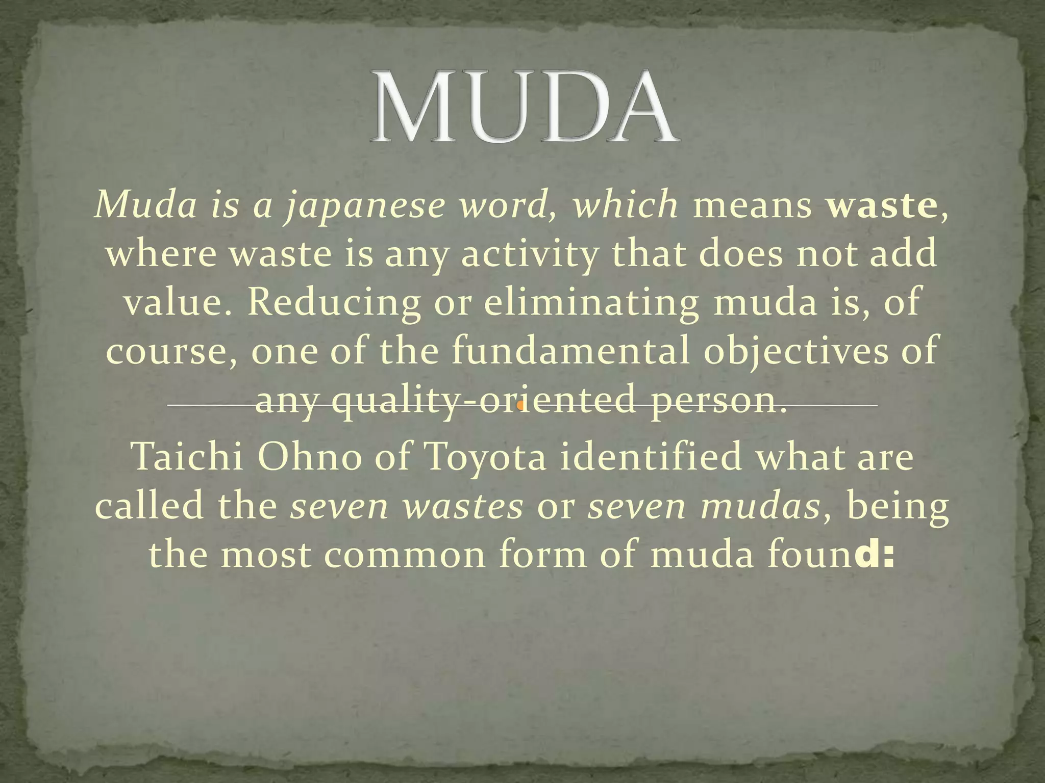 Muda | PPTX