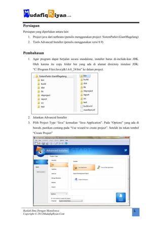 MudafiqRiyan - Membuat Installer Dari Java Desktop | PDF