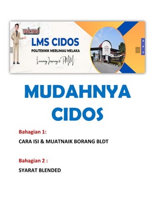 MUDAHNYA CIDOS -MANUAL DAN CARA MEMASTIKAN BLENDED | PDF