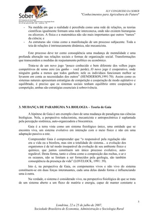 Mudanças de paradigma na biologia e seus impactos | PDF