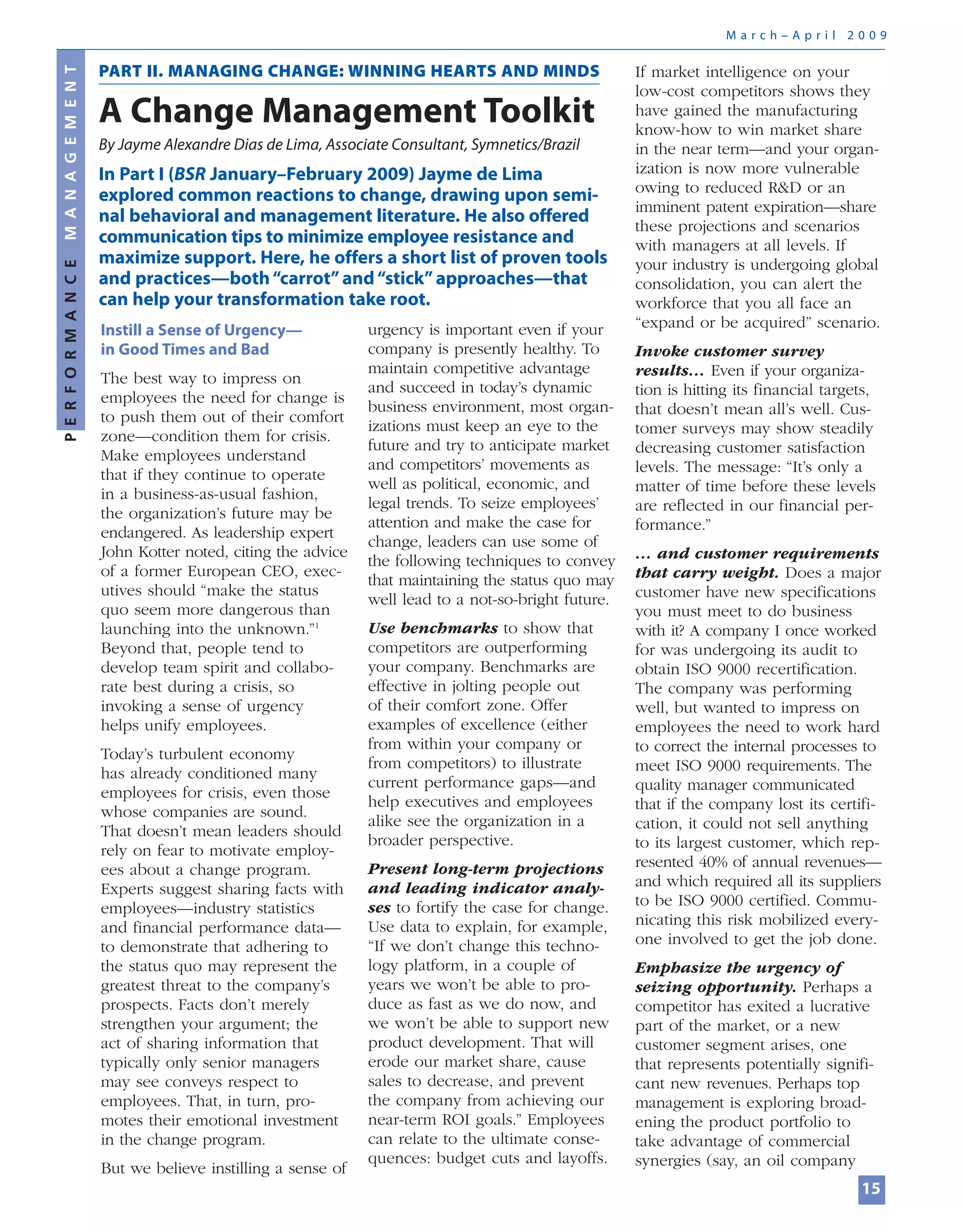 Mudanca change management_toolkits | PDF