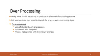 Muda - Waste reduction | PPTX | Business | Business and Finance