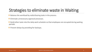 Muda - Waste reduction | PPTX | Business | Business and Finance