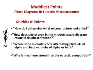 MSEASUSlides: Muddiest Point- Phase Diagrams II: Eutectic ...