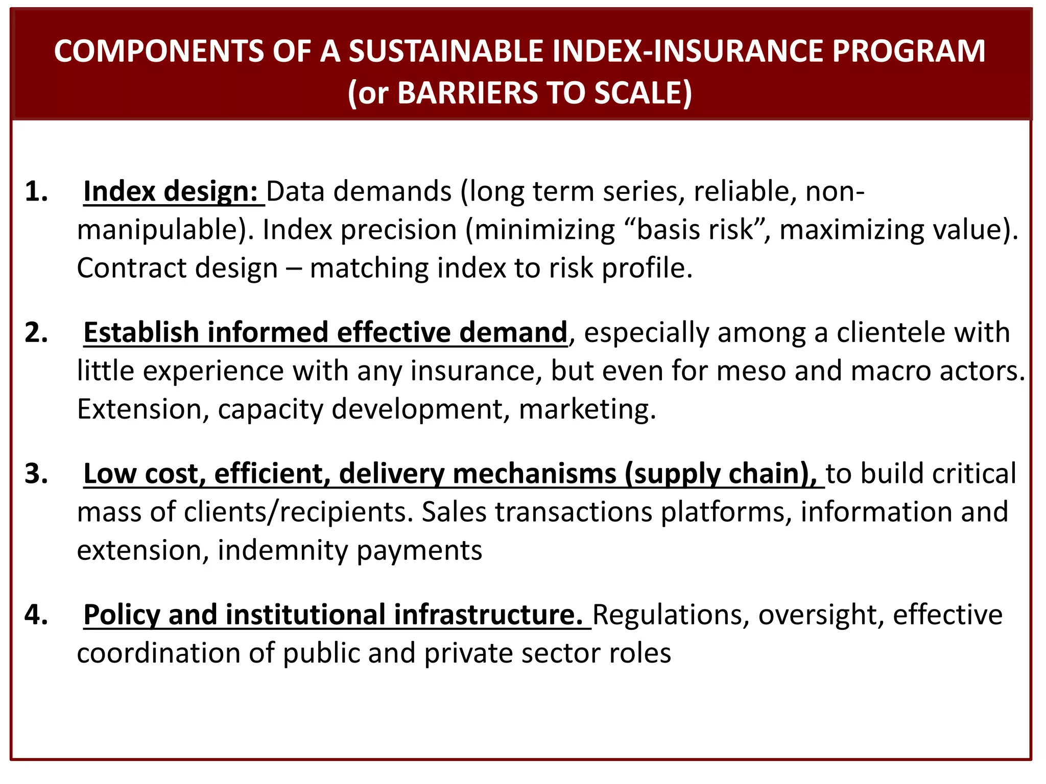 Sustainable Index-Based Livestock Insurance | PPTX