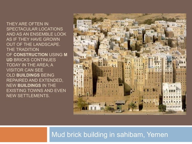 Mud in architecture | PPTX | Indoor Environmental Quality | Home & Garden