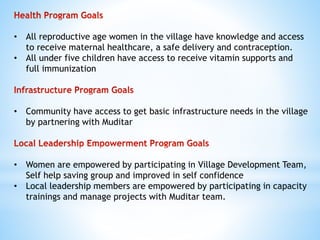 Muditar Foundation (Myanmar) Presentation | PPTX