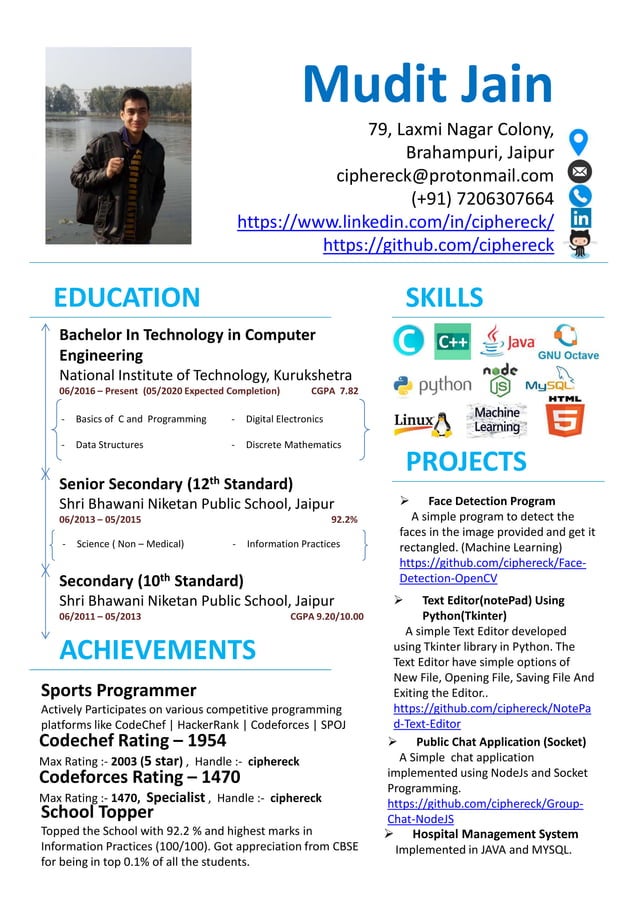 Mudit Jain Resume | PDF