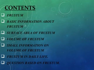 ppt on frustum. | PPTX