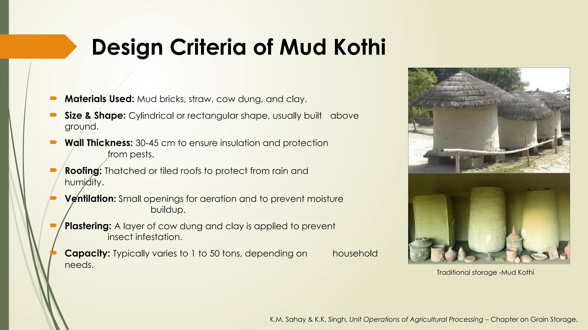 Mud Kothi is a traditional grain storage structure | PPTX