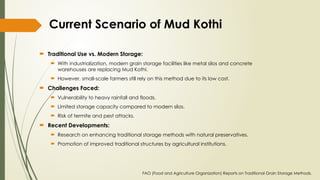 Mud Kothi is a traditional grain storage structure | PPTX