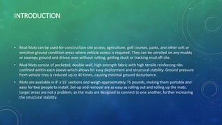 Mud mats | PPTX