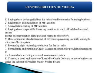 Micro Units Development and Refinance Agency (MUDRA) | PPSX