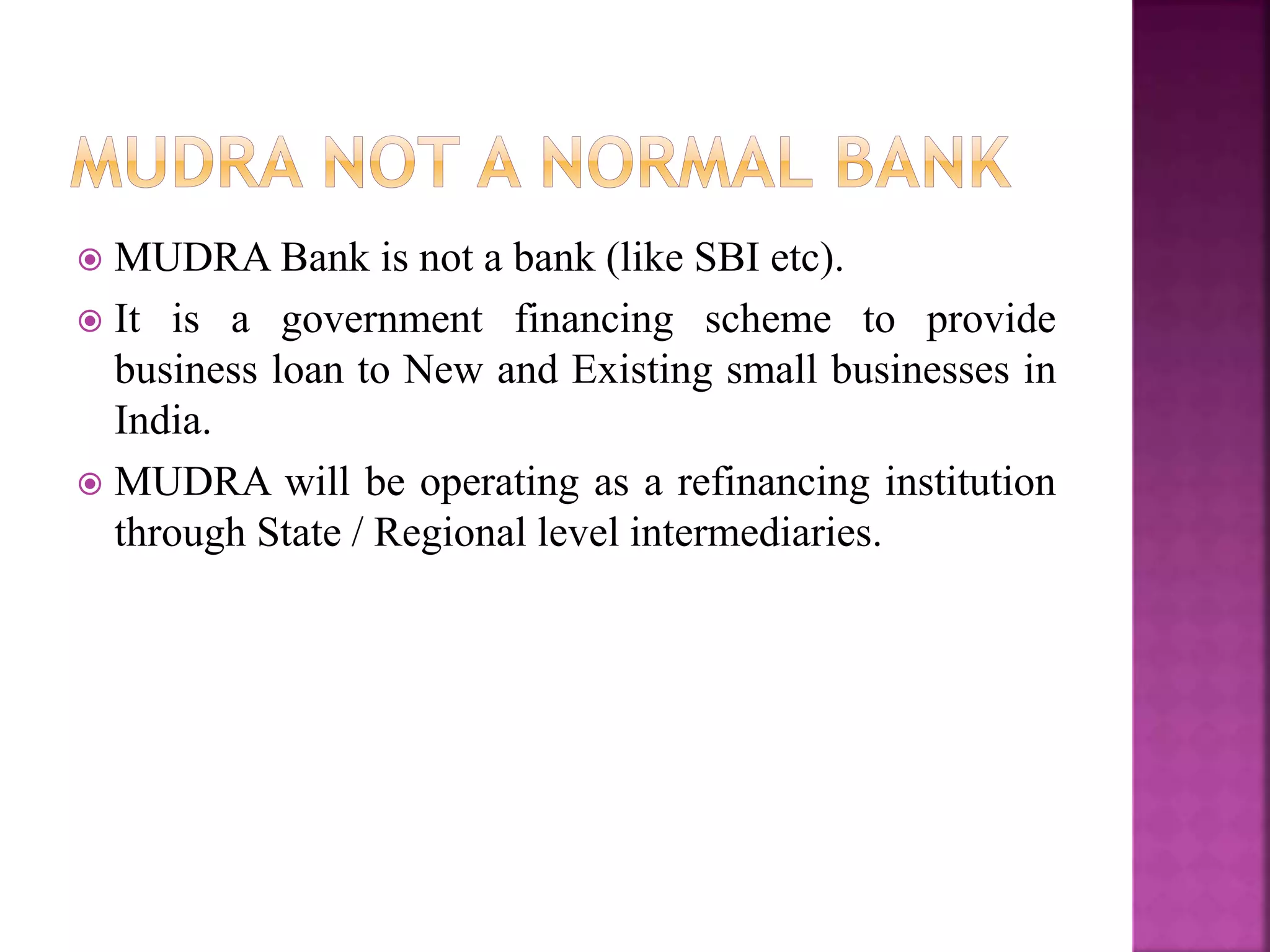 Mudra loan scheme | PPTX
