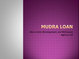 Mudra loan scheme | PPTX