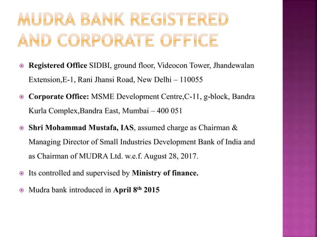 Mudra loan scheme | PPTX