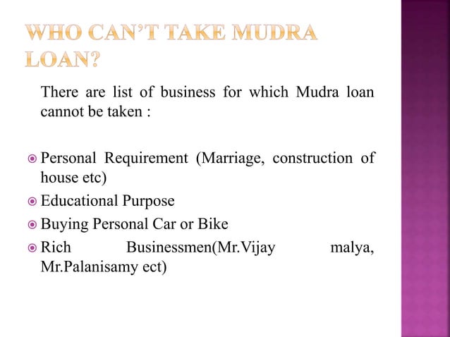 Mudra loan scheme | PPTX