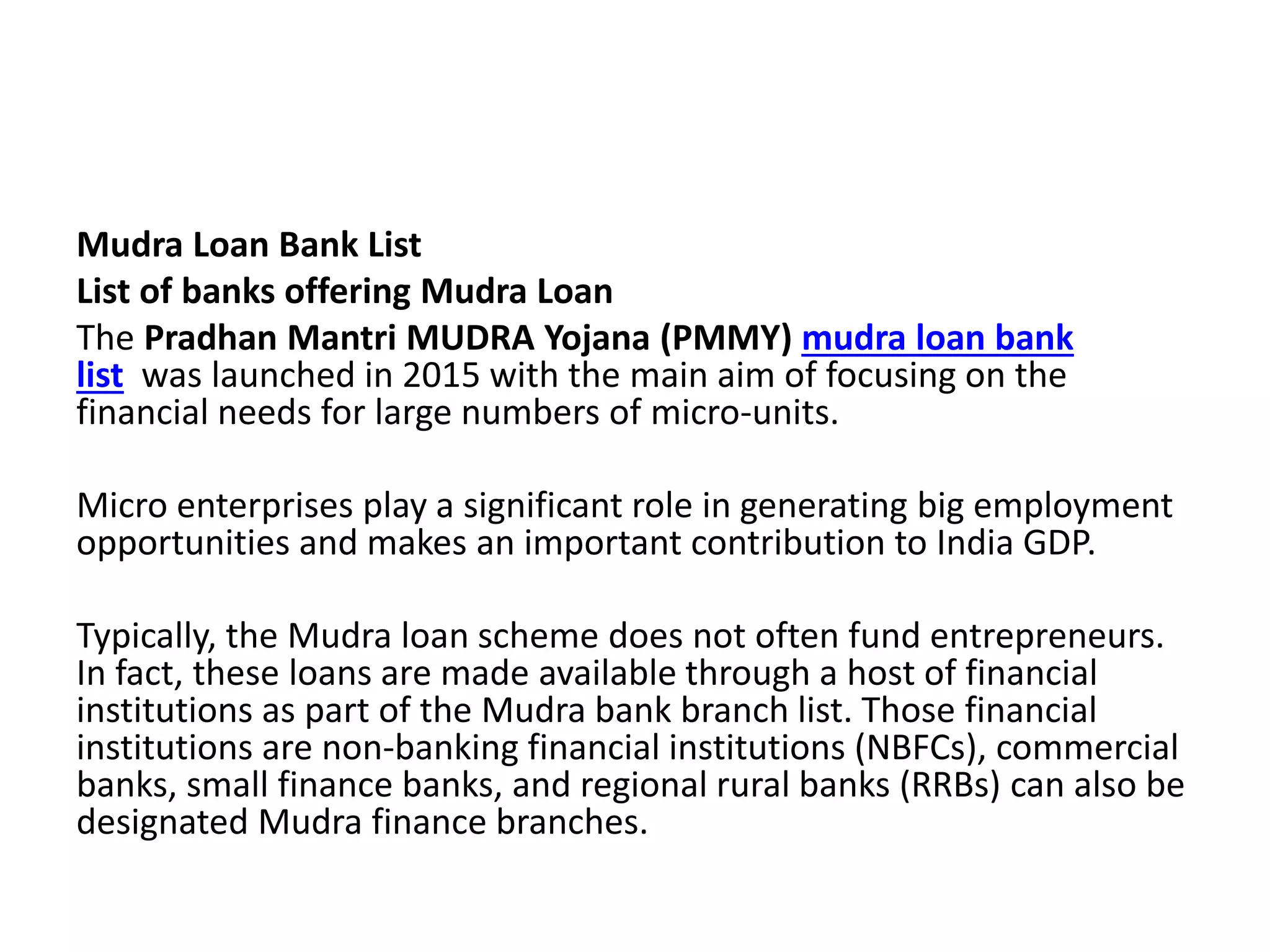 Mudra Loan | PPTX