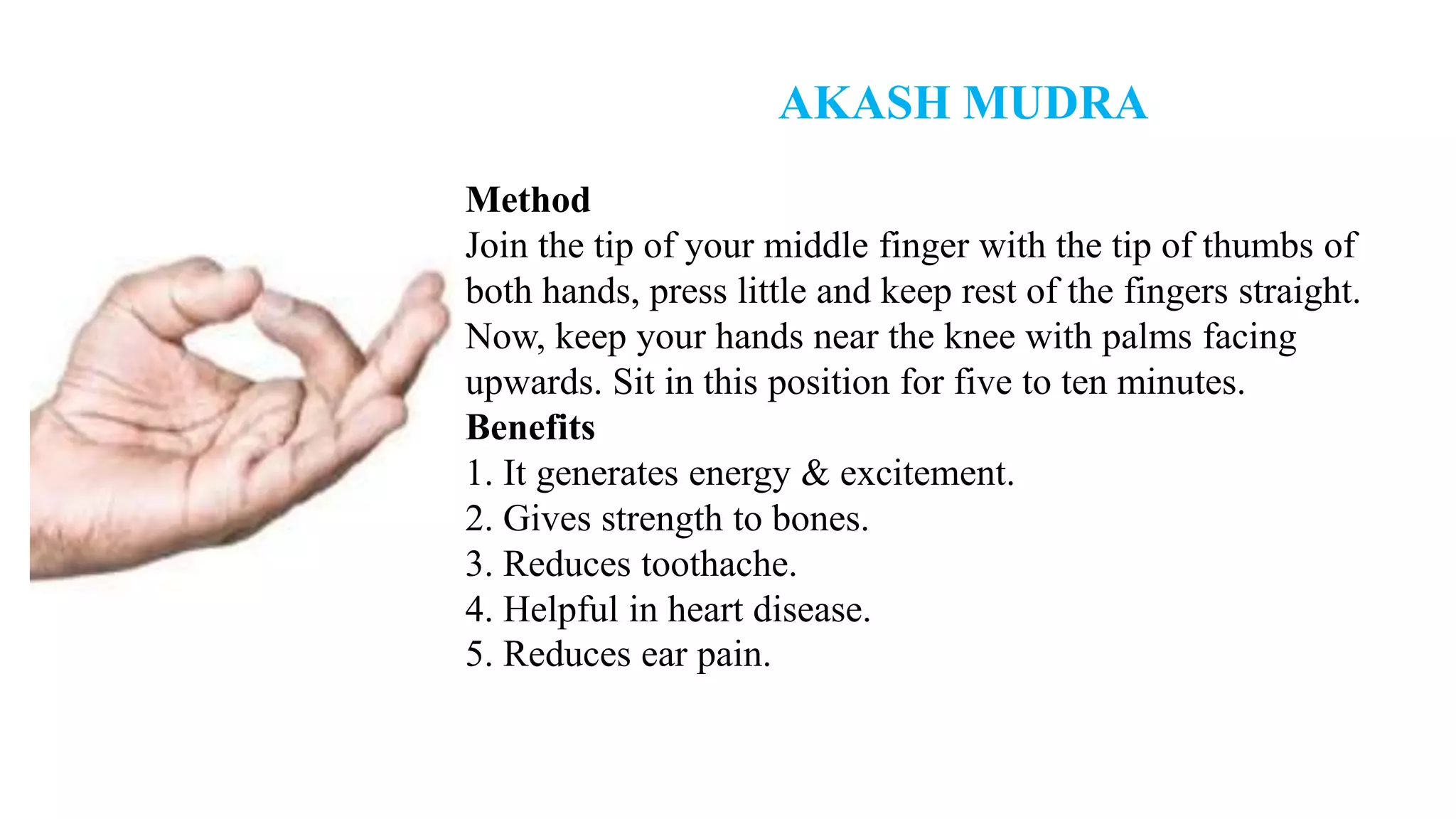 MUDRAS, magic at your finger tips by | PPTX