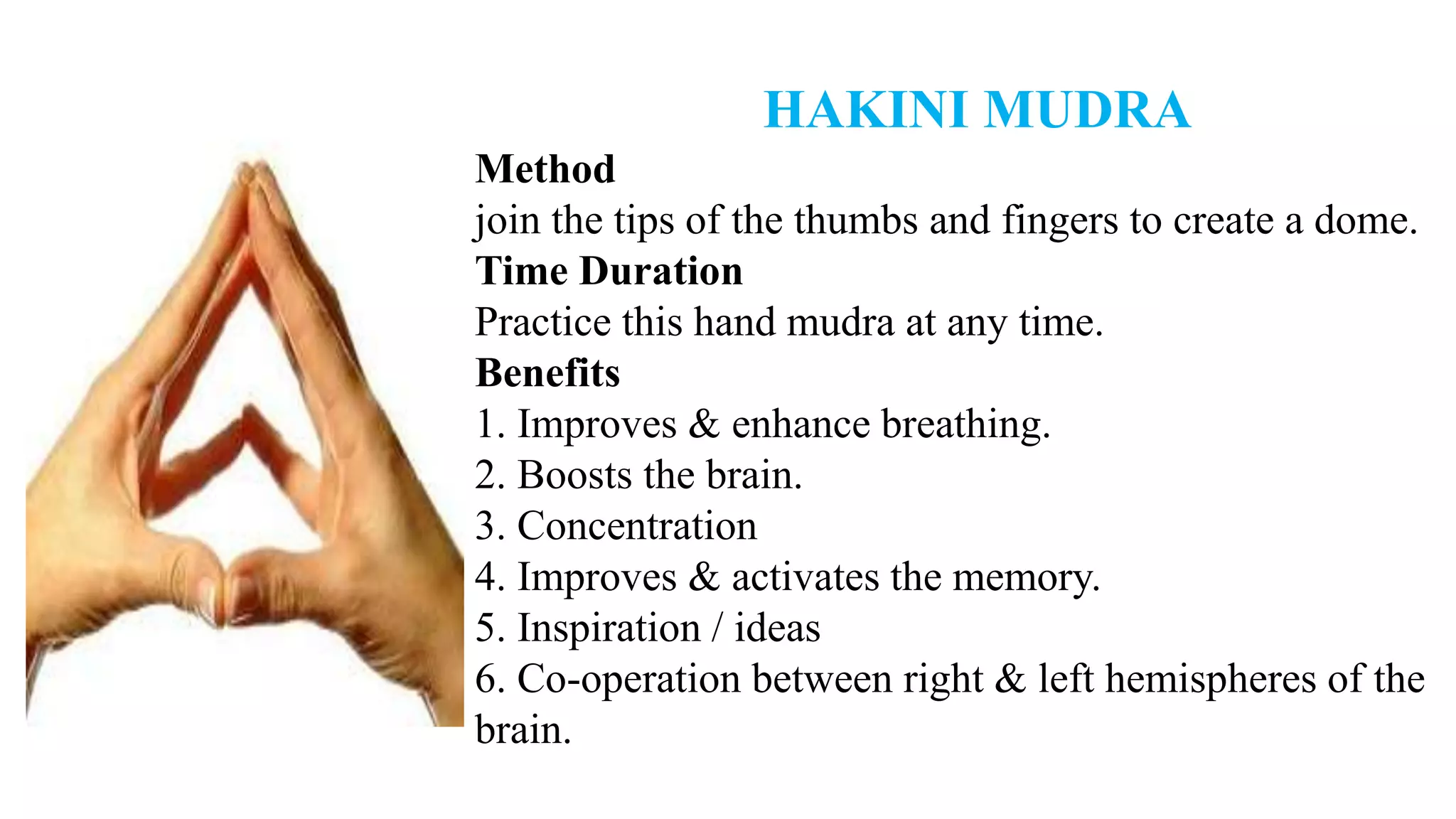 MUDRAS, magic at your finger tips by | PPTX