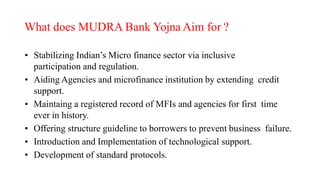 Mudra yojana | PPTX