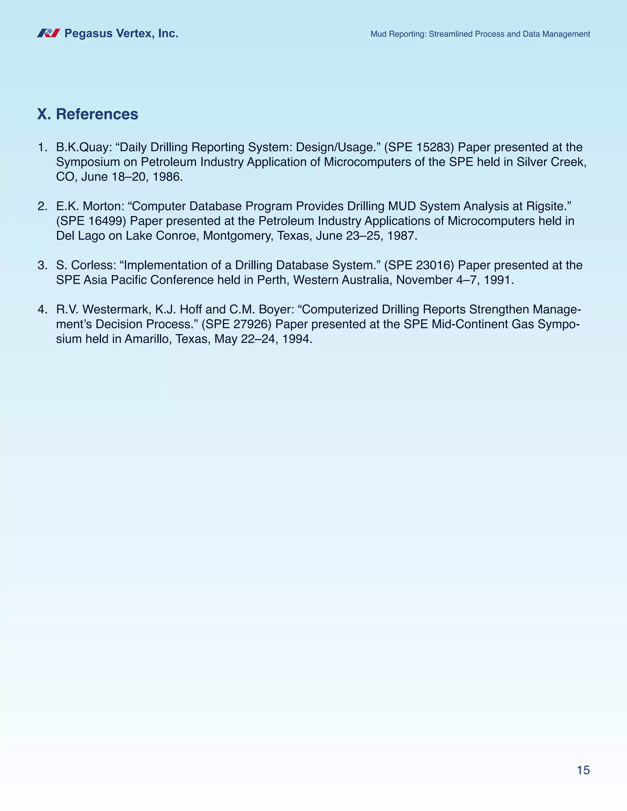 Mud Reporting: Streamlined Process and Data Management | PDF