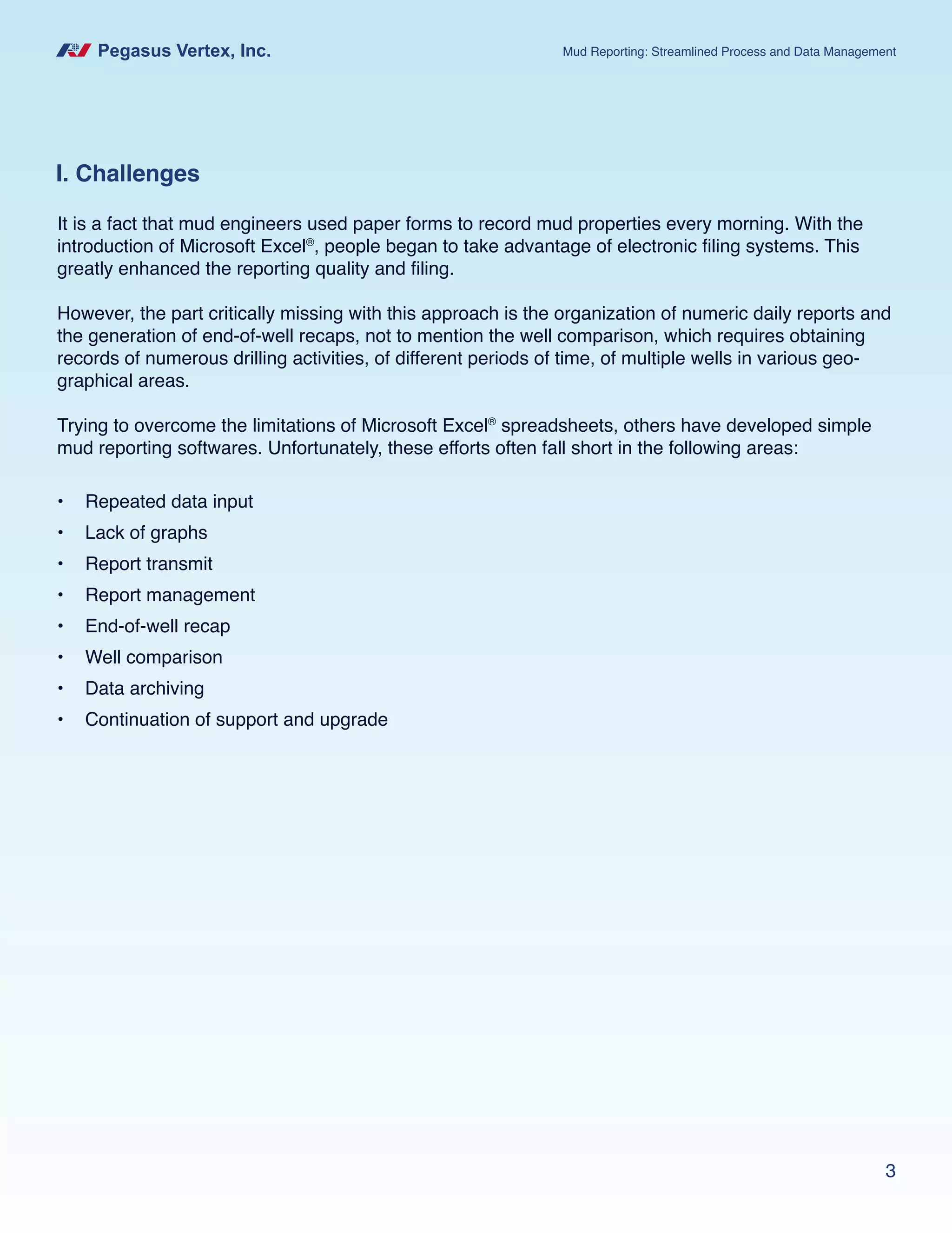 Mud Reporting: Streamlined Process and Data Management | PDF