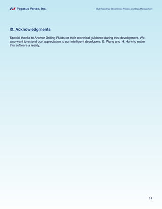 Mud Reporting: Streamlined Process and Data Management | PDF