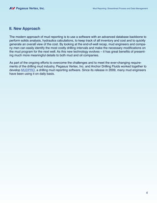 Mud Reporting: Streamlined Process and Data Management | PDF