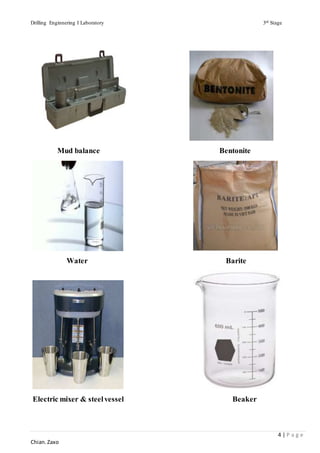 Mud weight and density test ex.no(1) | DOCX