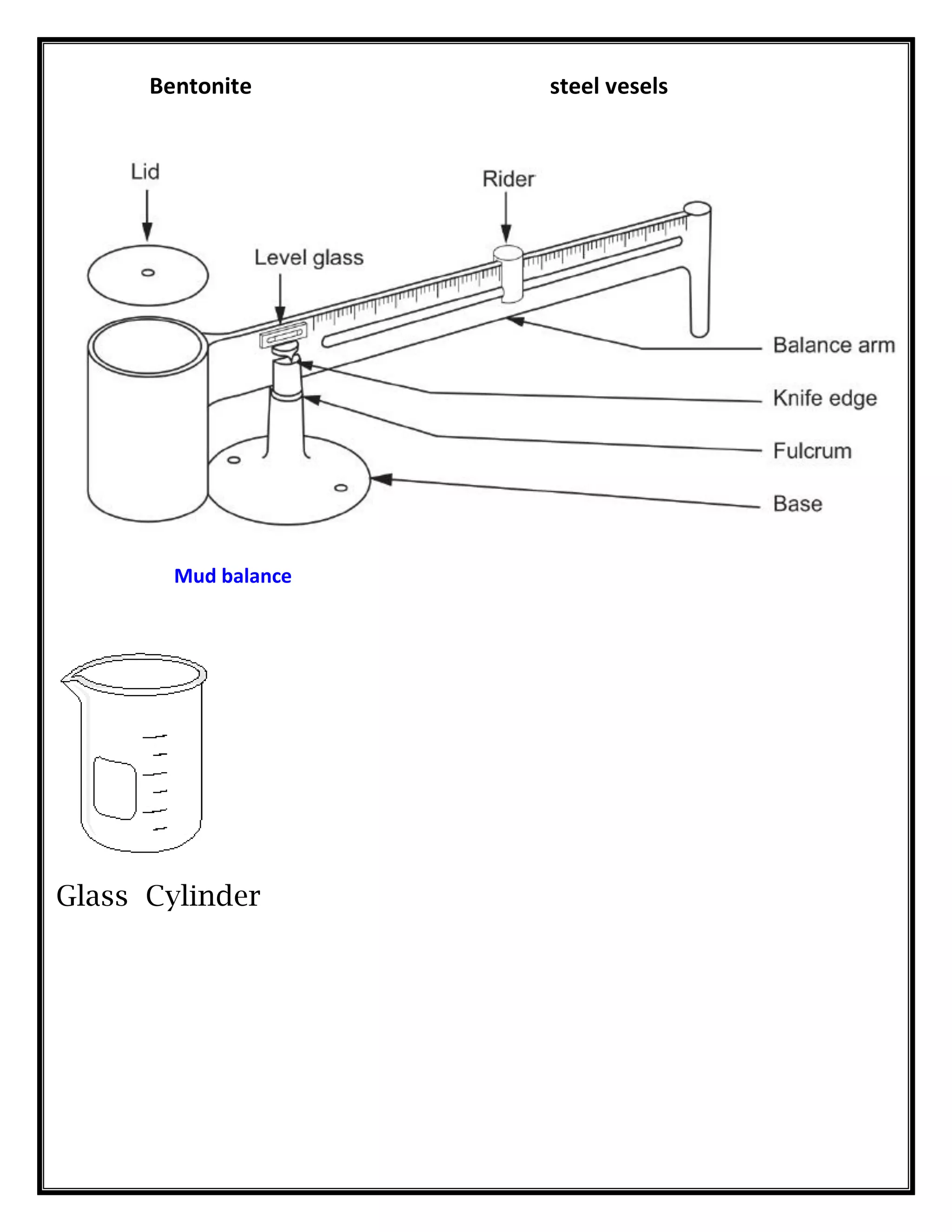 Mud balance test (drilling fluid lab test) | PDF