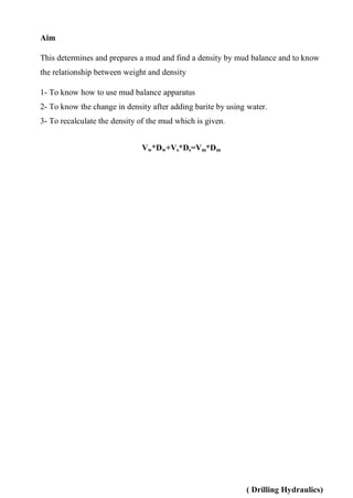 Mud weight density1 | PDF