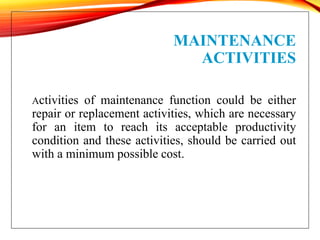 Maintenance utility and engineering in process engineering | PDF