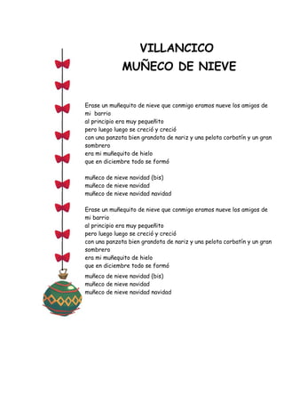 Muñeco de nieve | PDF