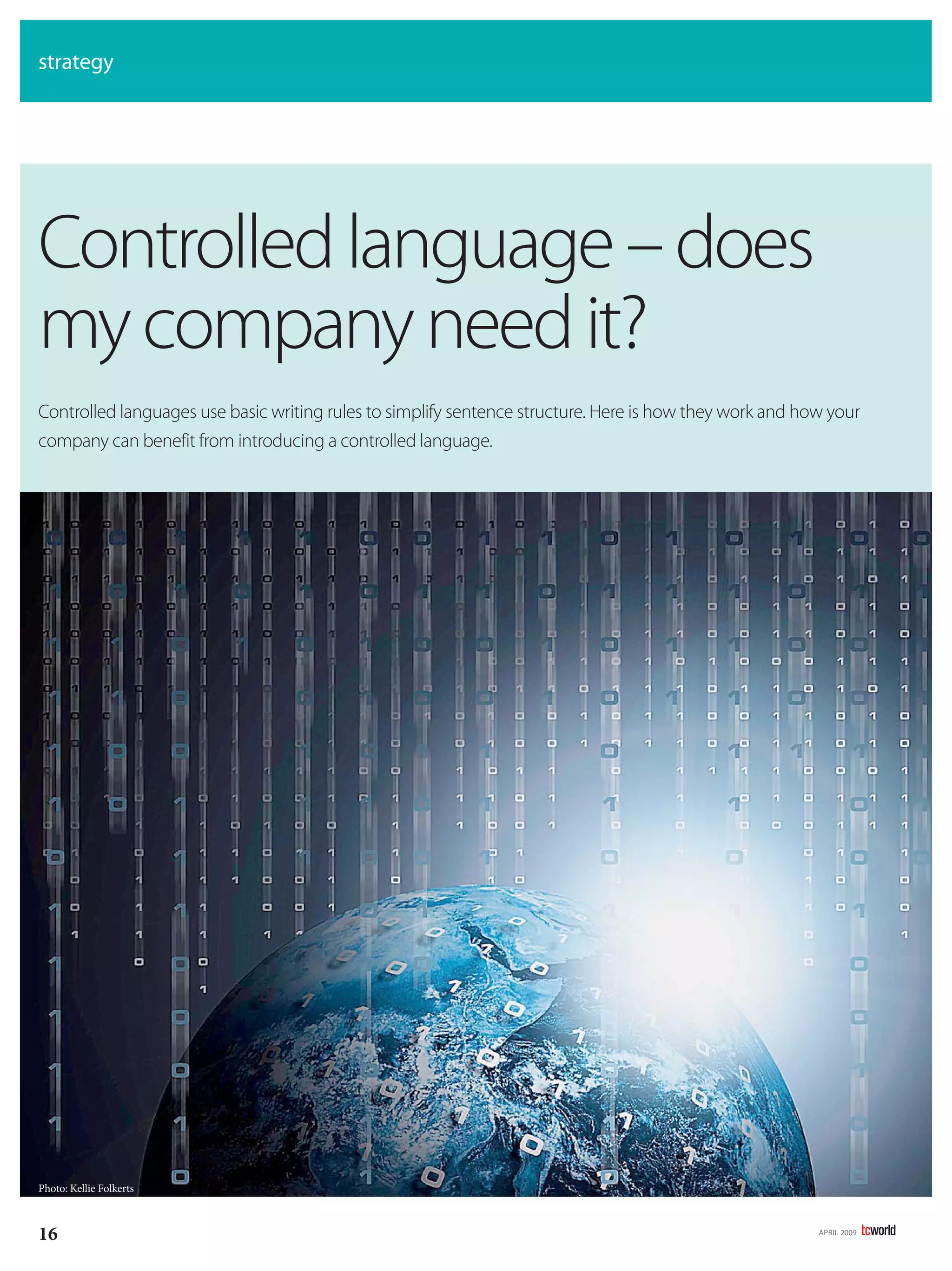 Controlled Language | PDF